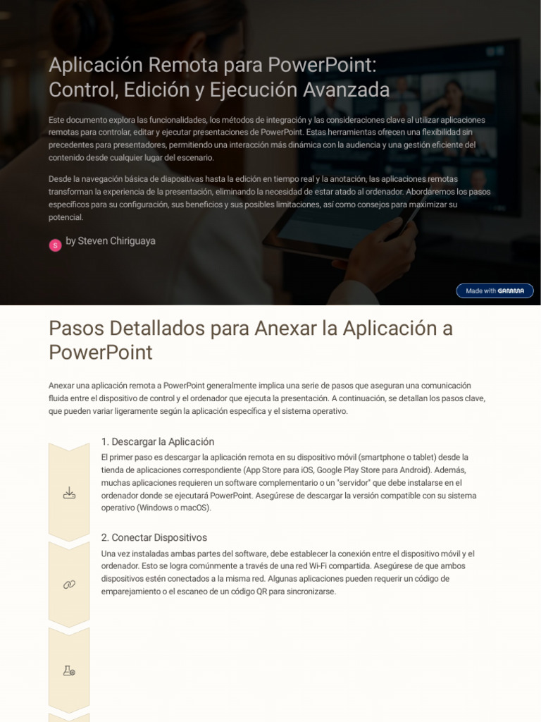Aplicacion Remota para PowerPoint Control Edicion y Ejecucion Avanzada ...