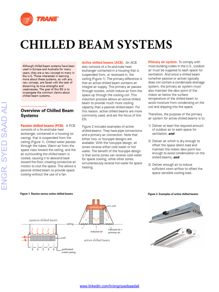 Chilled Beam Systems Trane 1743880622 | PDF | Air Conditioning ...