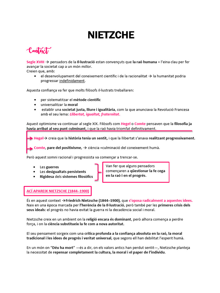 NIETZCHE, Fet Per Angela Ghazaryan | PDF