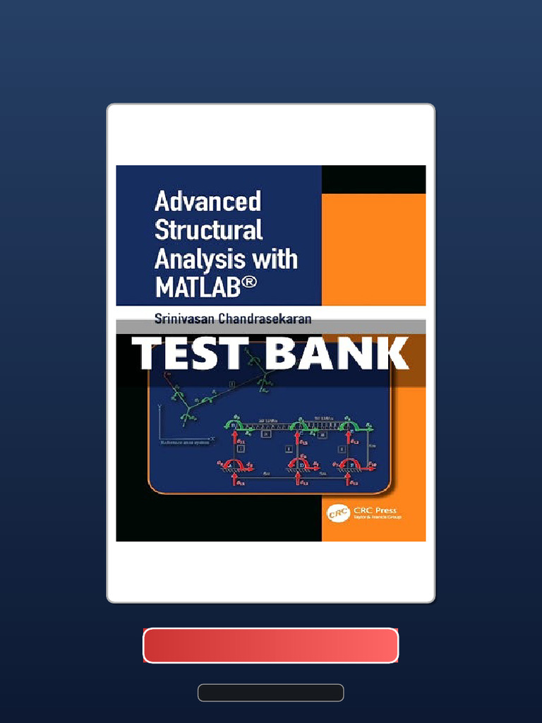 Advanced Structural Analysis With MATLAB 1 Ed Chandrasekaran Ebook and ...