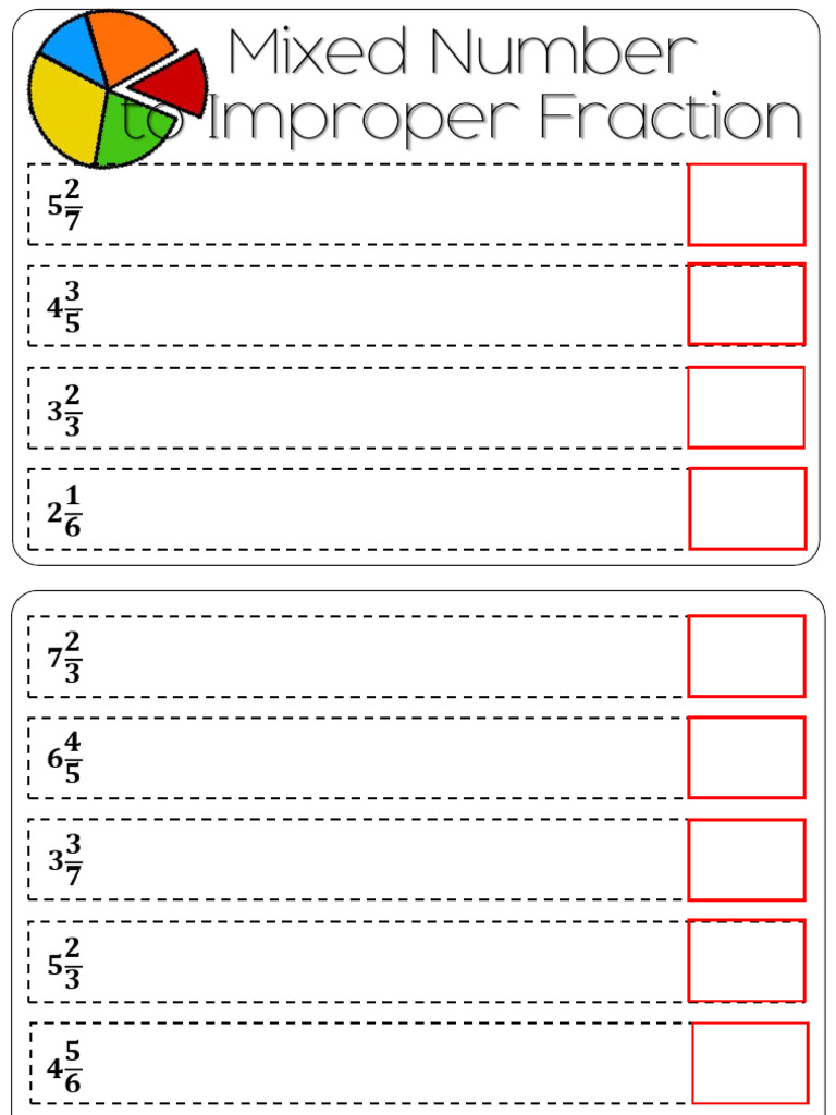 ConvertingMixedNumbertoImproperFraction 1 | PDF