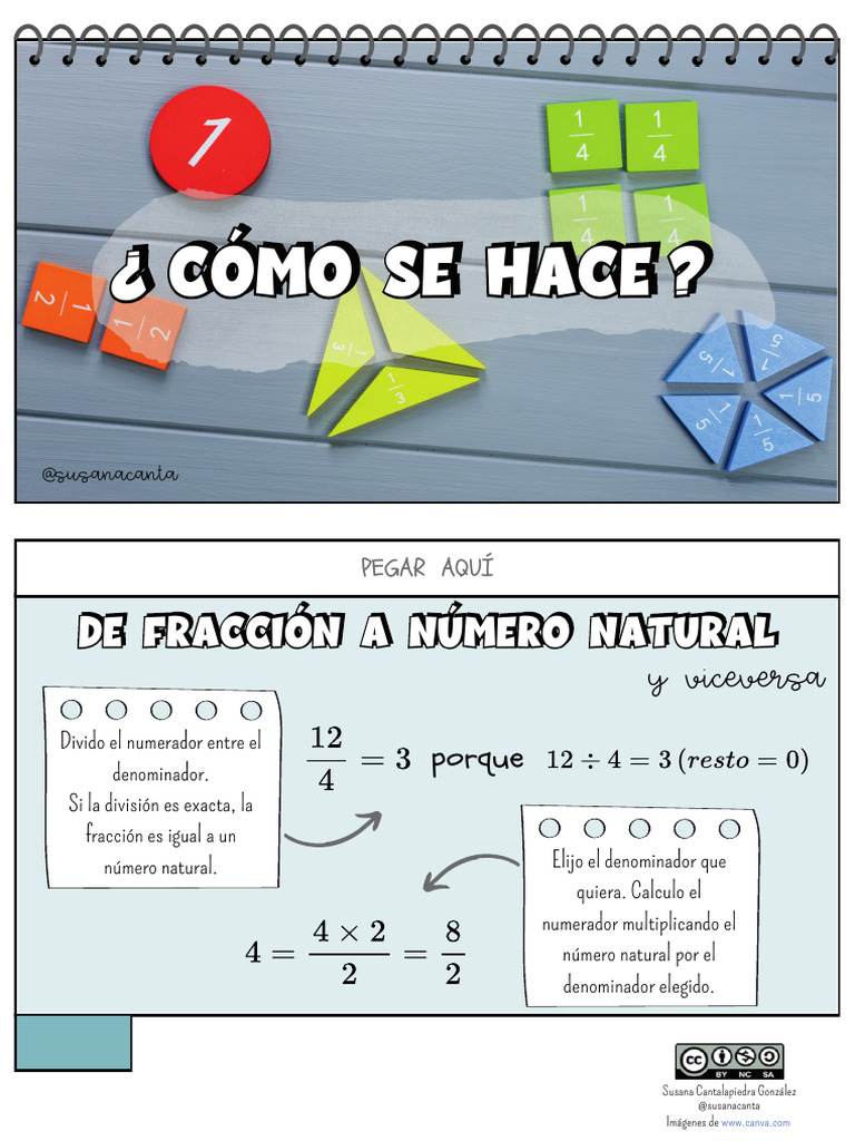 Procedimientos Fracciones (Libreta) | PDF | División (Matemáticas) | Lexicología