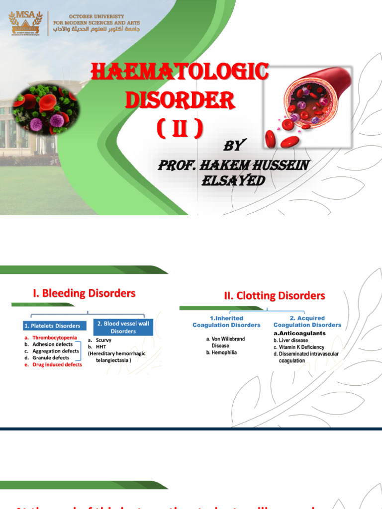 11 - New Heamtological 2 | PDF | Coagulation | Platelet
