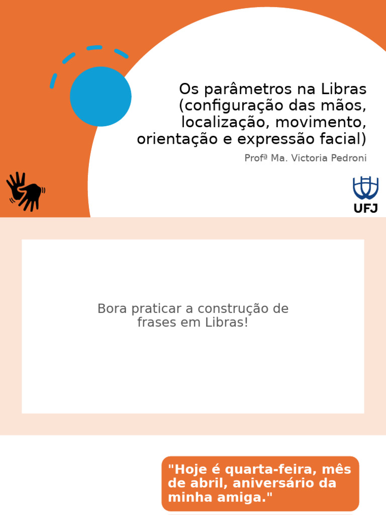 Os Parmetros Na Libras Configurao Das Mos | PDF