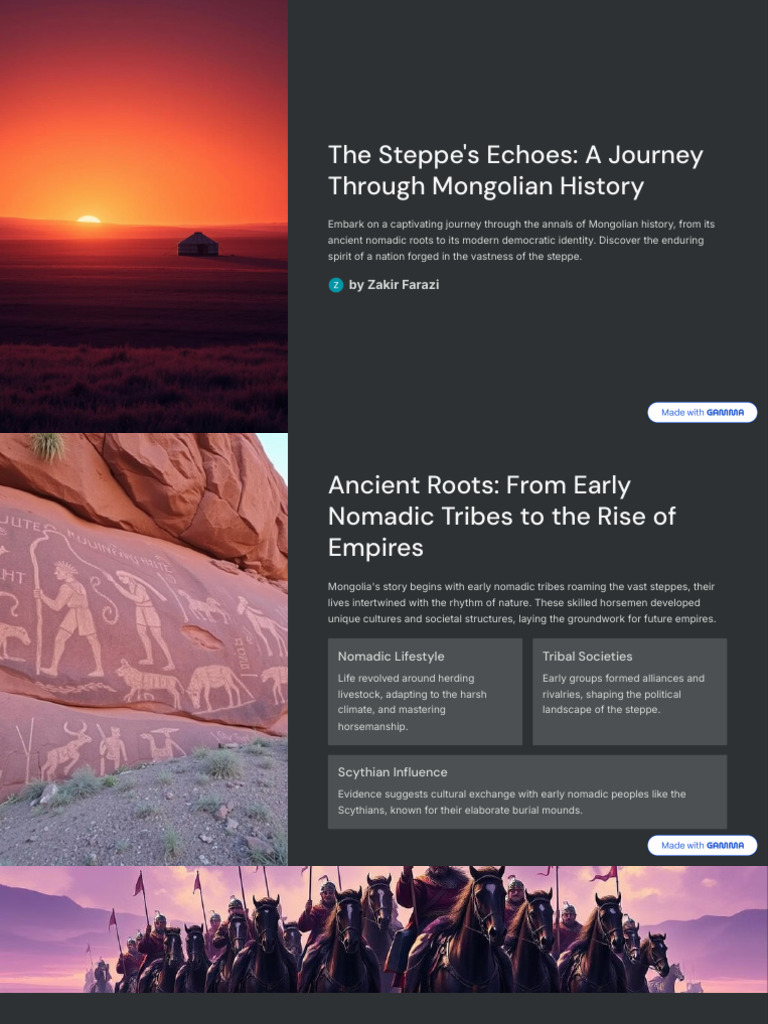 The Steppes Echoes A Journey Through Mongolian History | PDF | Mongolia ...