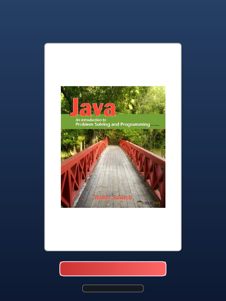 Verified PDF Download Java An Introduction To Problem Solving and Programming 6E 6th Edition ...