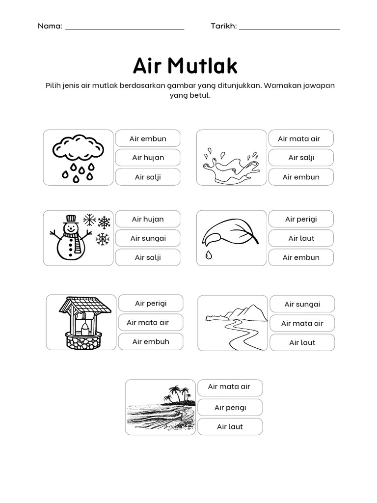 Latihan Jenis Air Mutlak | PDF