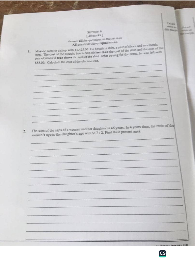 Core Maths Questions For Other Countries | PDF