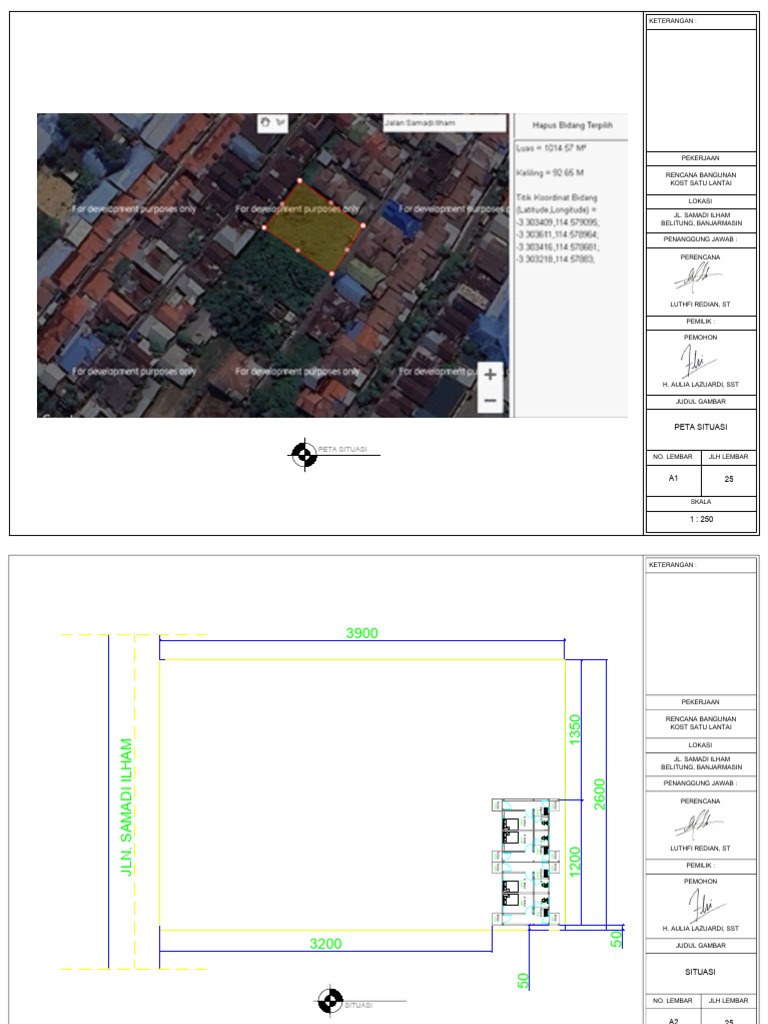Gambar Rencana Kost Satu Lantai | PDF