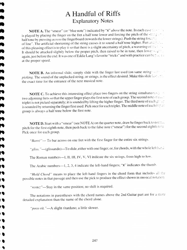 Handful of Riffs PDF | PDF