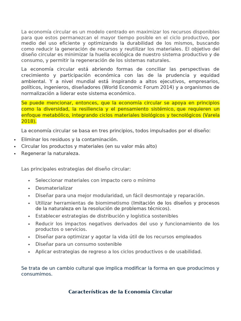 ODS, Economia Circular y Economia Lineal Reichell Ruiz | PDF ...