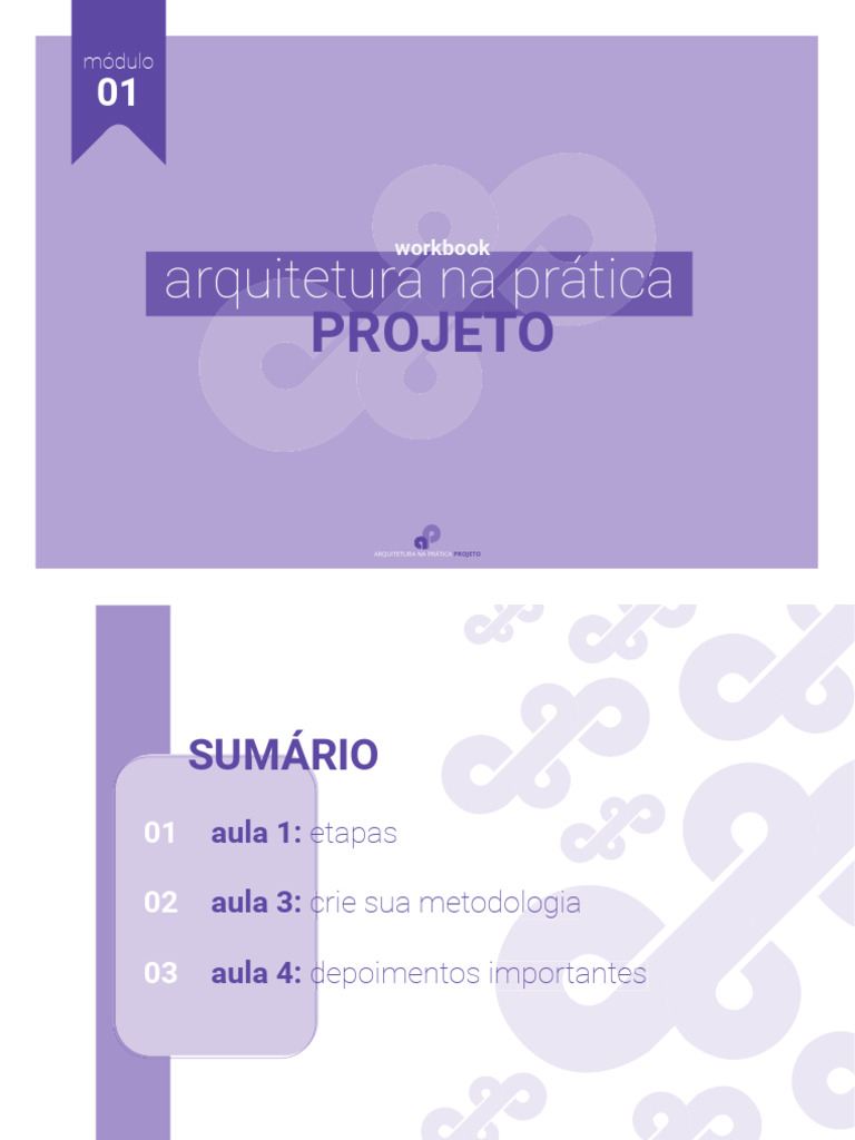 Workbook Módulo 1 - Capítulo de Projeto | PDF
