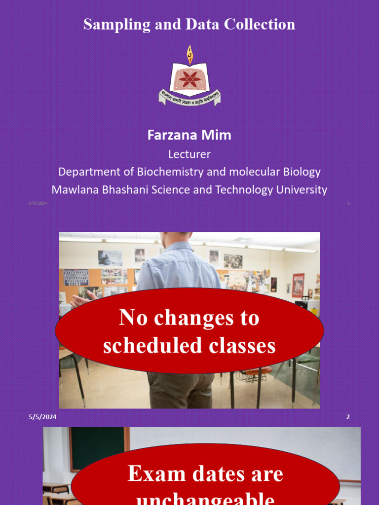 Sampling N Data Collection | PDF | Sampling (Statistics) | Sample Size Determination