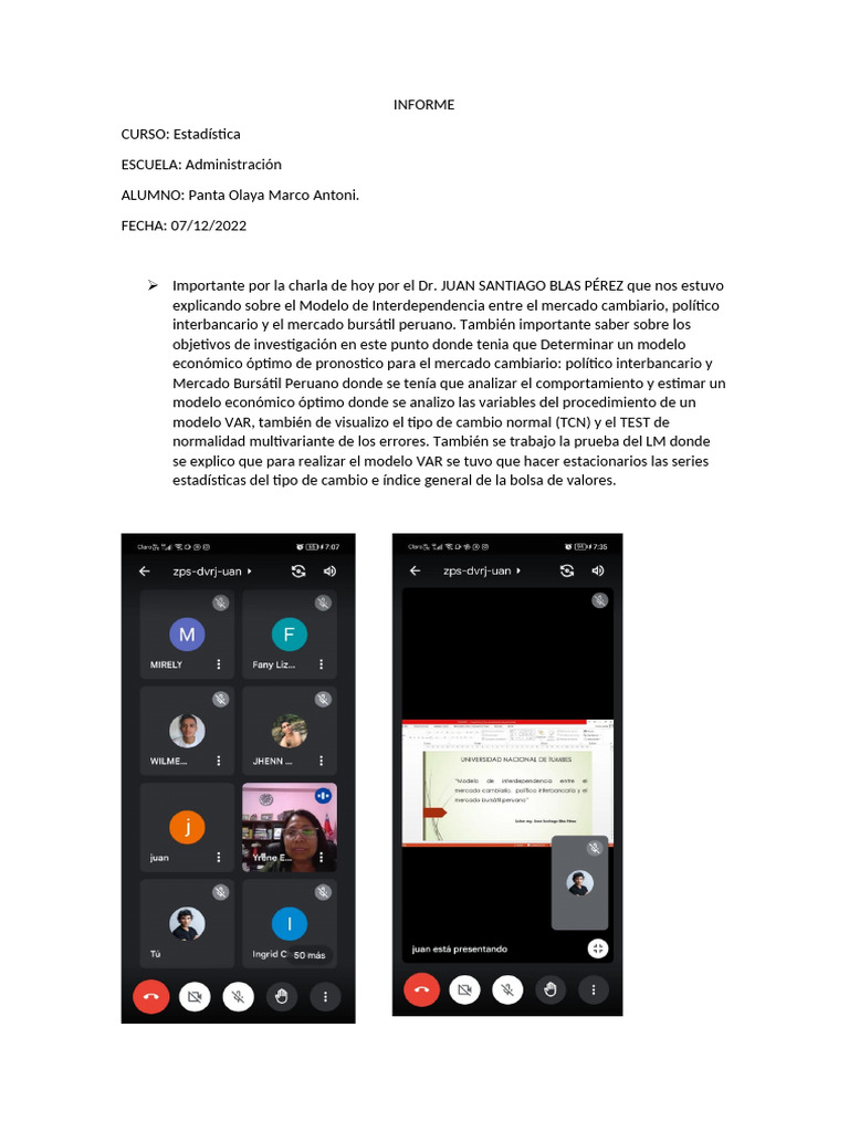 Modelo VAR en Mercados Peruanos | PDF