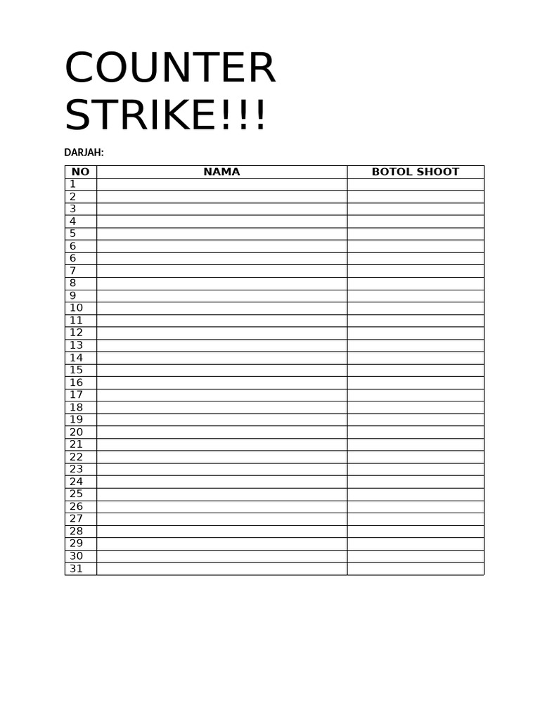 Counter Strike | PDF