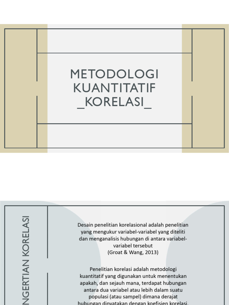 Presentasi Metode Korelasi | PDF