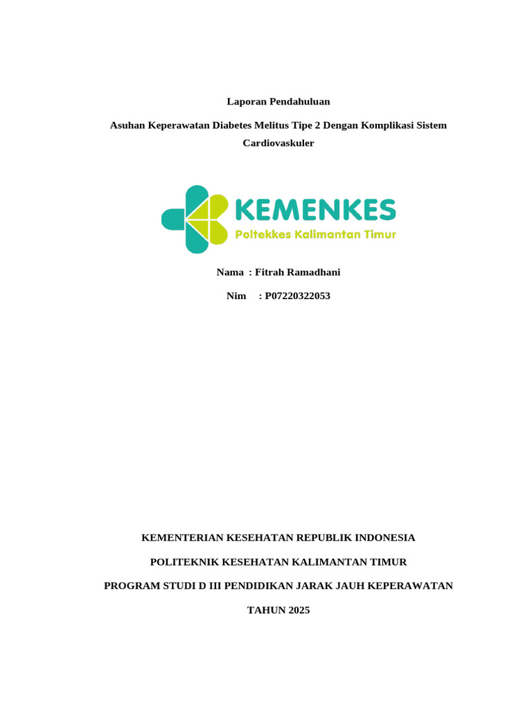 LP DM Tipe 2 Komplikasi Kardiovaskular | PDF