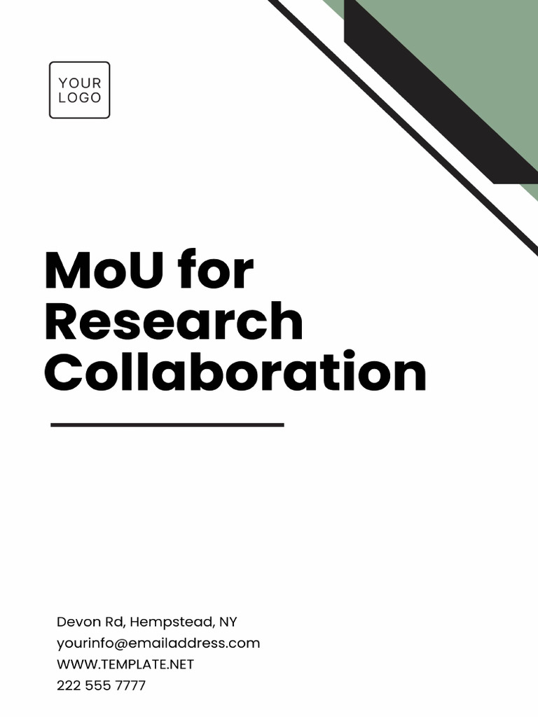 Free MoU Template For Research Collaboration | PDF