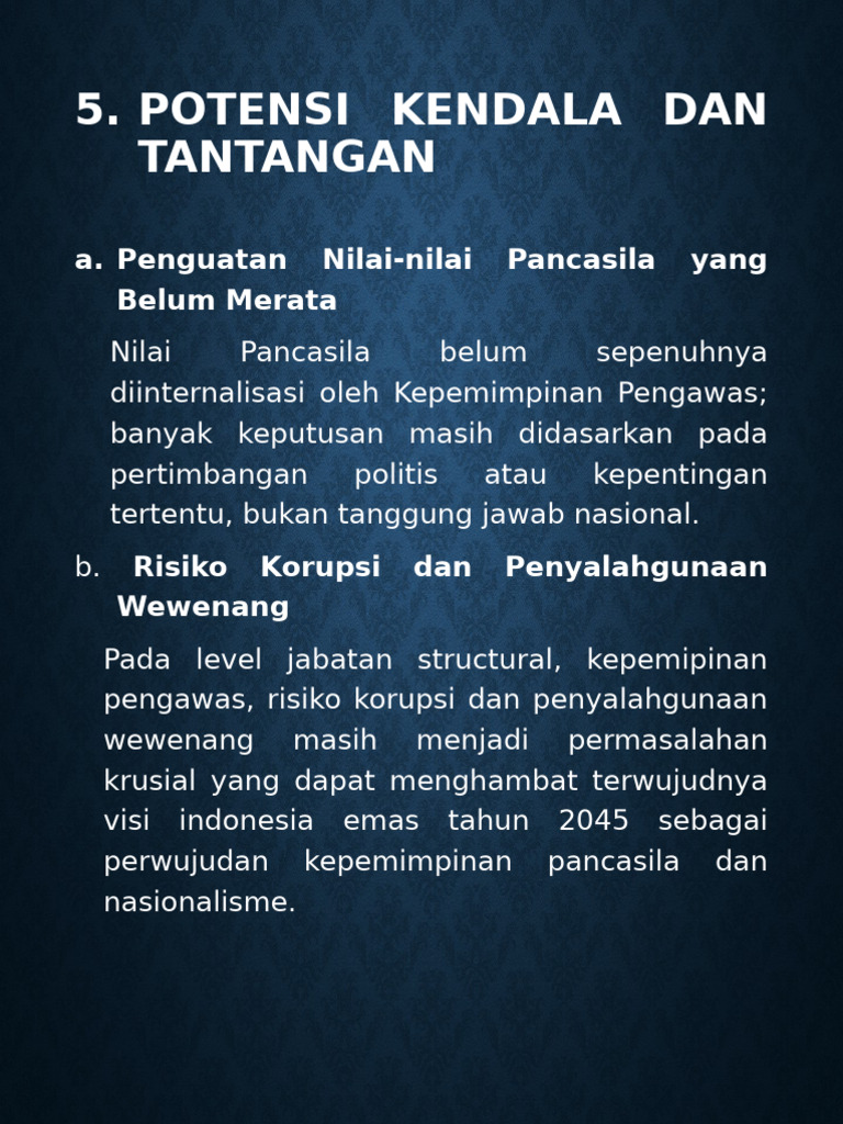 Potensi Kendala Dan Tantangan | PDF