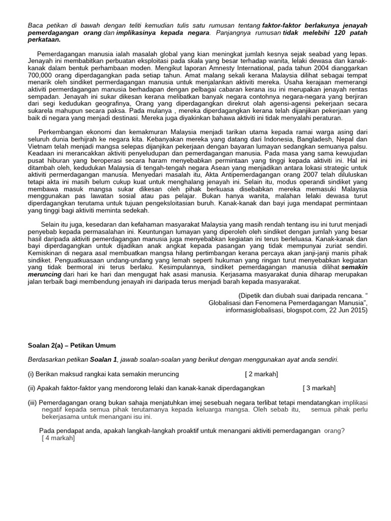 Latihan Rumusan Cov | PDF