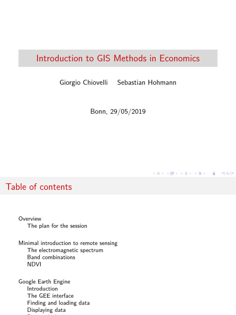 GIS Methods for Economic Analysis | PDF | Infrared | Electromagnetic ...