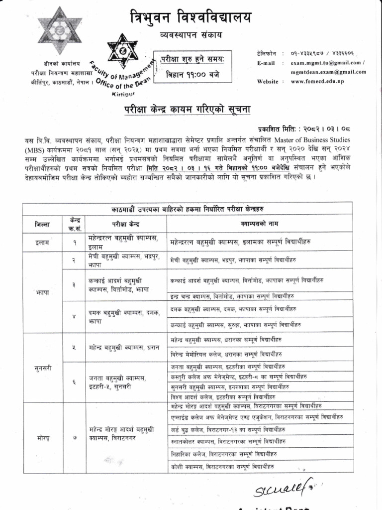Center For MBS 1st Sem 2025 - 0001 | PDF