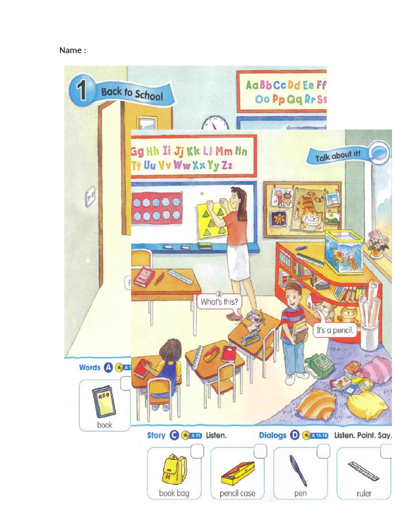 S1 25.06 Unit 1 Back To School | PDF