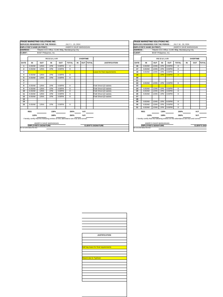 DTR Andryx July 2024 1 | PDF