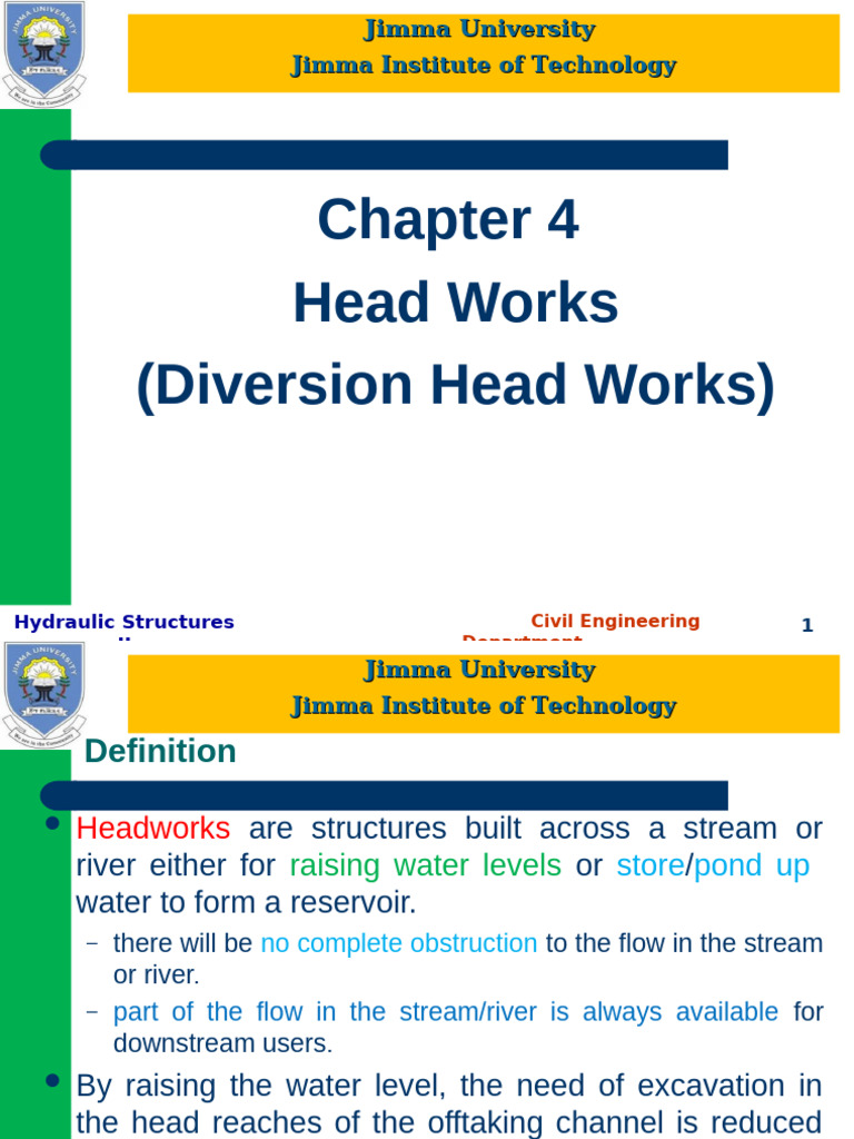 Chapter4 HEADWORKS Final11 | PDF | Spillway | Dam