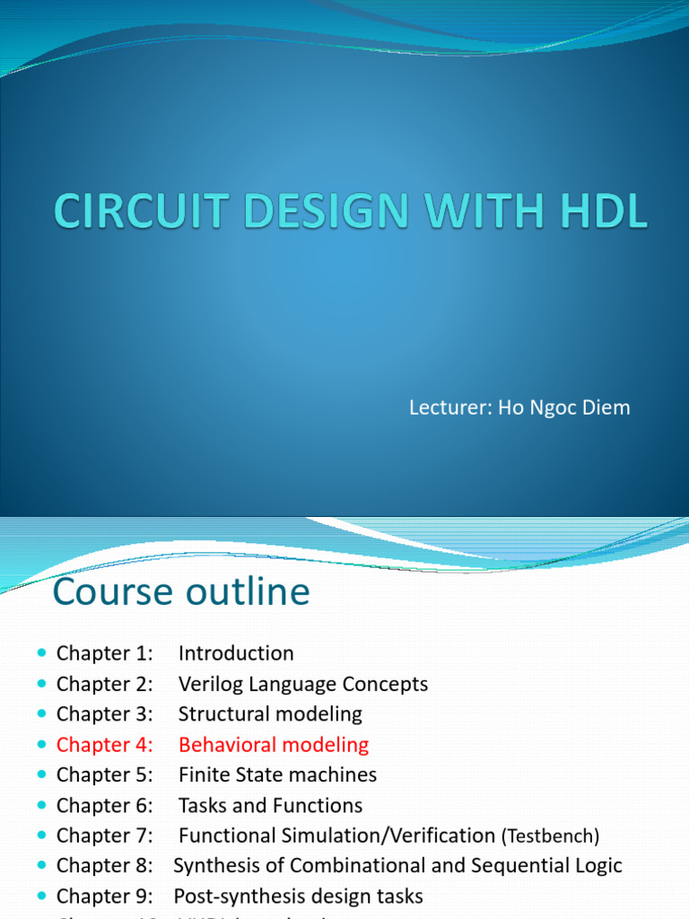 Chapter 4 - Behavioral Modeling-Part 2 | PDF | Hardware Description Language | Computer Science