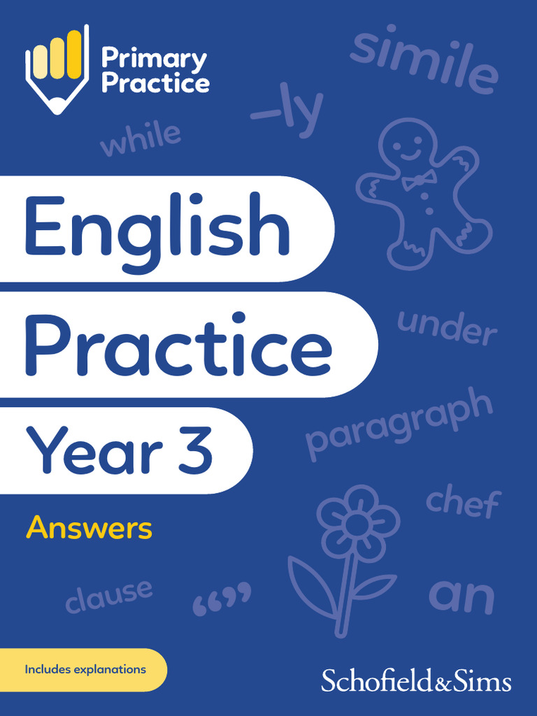 Primary Practice English Year 3 Answers | PDF | Verb | Clause