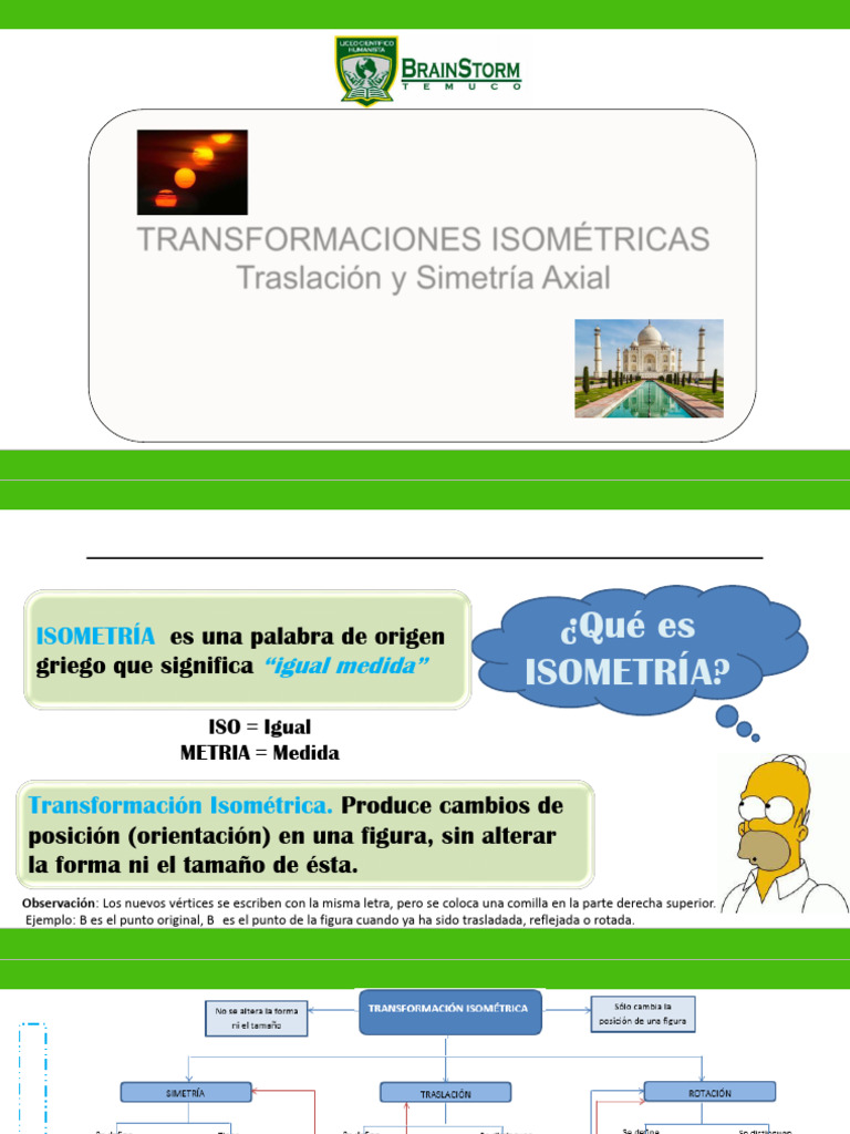 Transformaciones Isometricas | PDF | Sistema de coordenadas Cartesianas ...