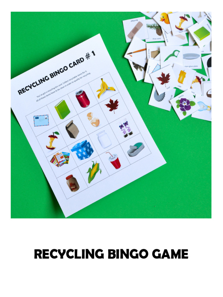 Recycling Bingo Game Instructions | PDF | Recycling | Waste