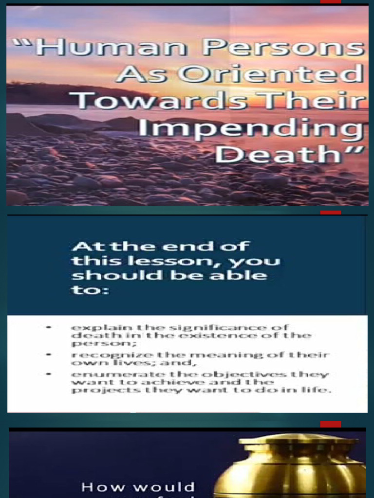 Human Person To Their Impending Death | PDF