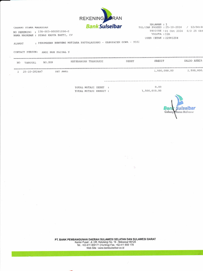 Rek Koran CV SKB BPD | PDF