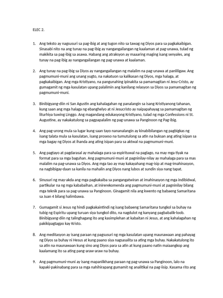 Alex Elective 2 | PDF