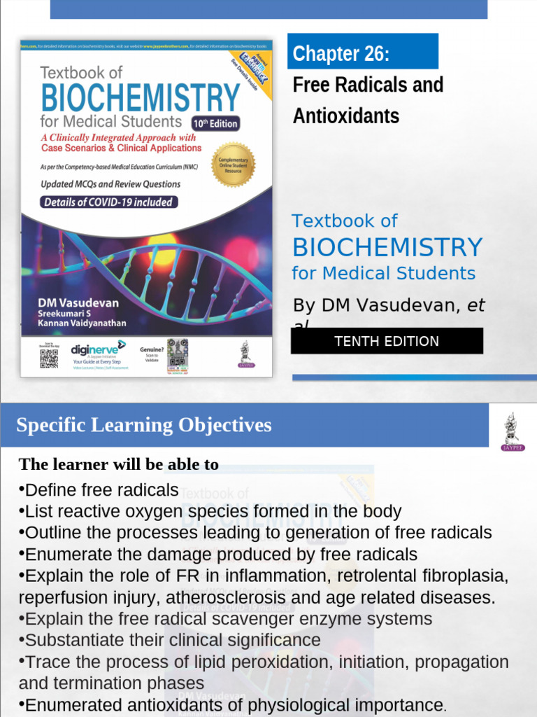 CH 26 Free Radicals | PDF | Antioxidant | Radical (Chemistry)