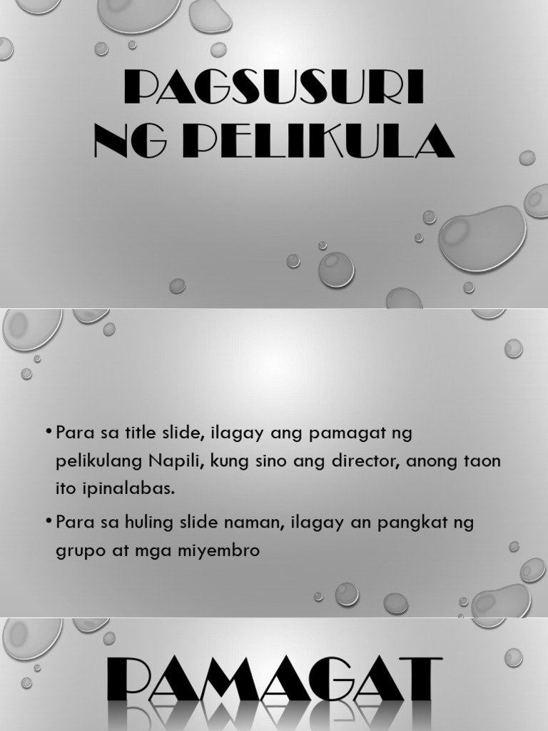 Pagsusuri NG Pelikula | PDF