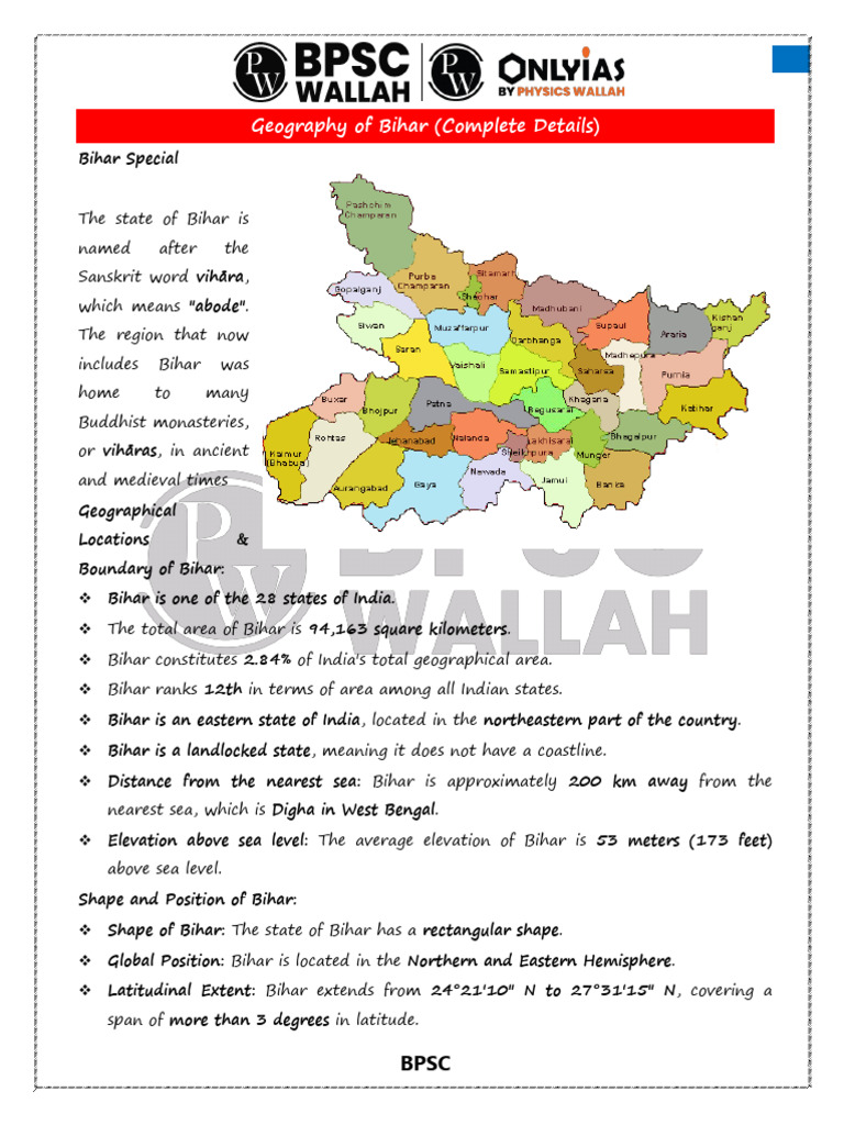 Bihar Special | PDF | Rain | Oceanic Climate