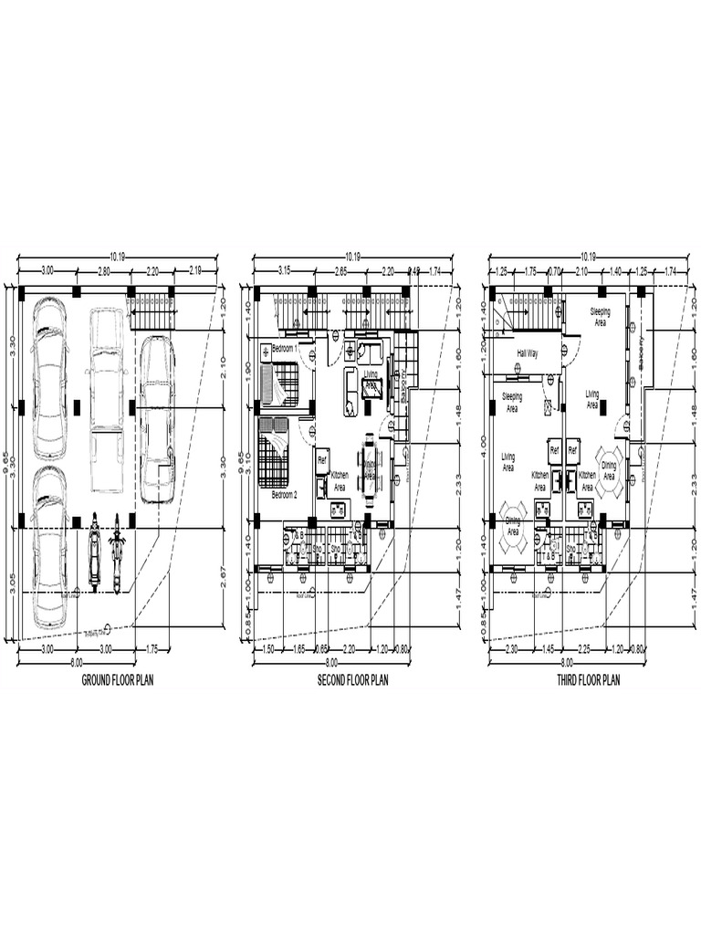 SUMILANG CONDE GREEN VALLEY 3 STOREY 2-Model | PDF | Buildings And ...