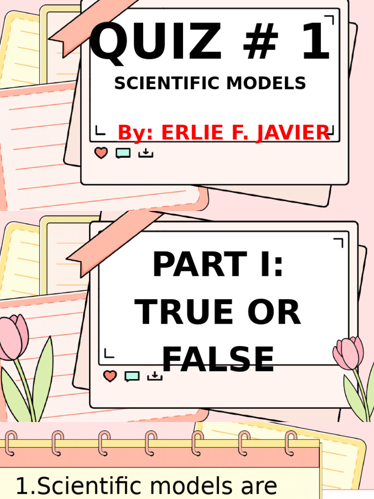 Grade 6 Science Quiz on Models | PDF