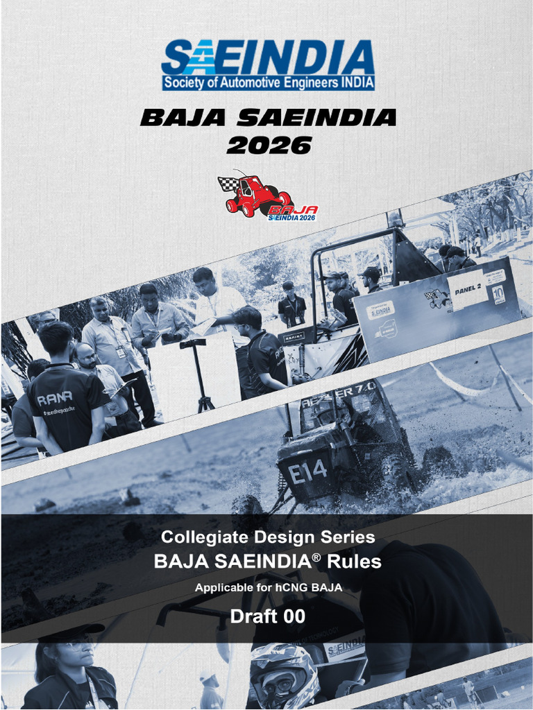 Baja Saeindia Rulebook 2026 Rev00 Hbaja 1751182154 | PDF