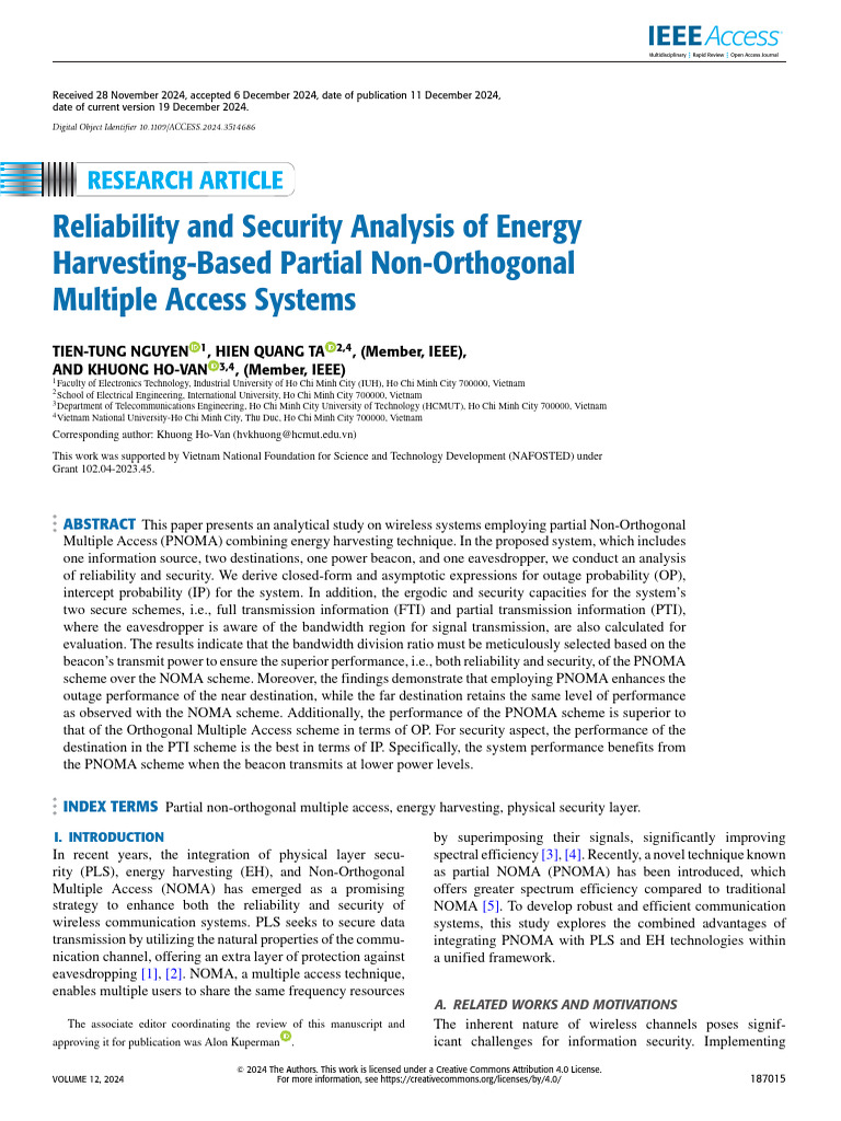 Reliability and Security Analysis of Energy Harvesting-Based Partial ...