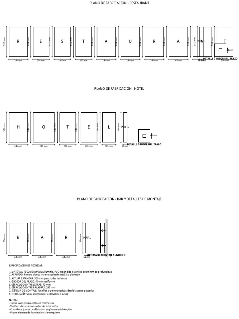 Plano Fabricacion | PDF | Tornillo