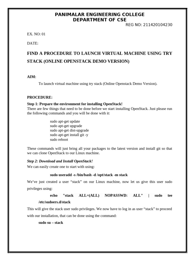 21cs1611 Cloud Computing Lab Record 2025 | PDF | Apache Hadoop | Computing