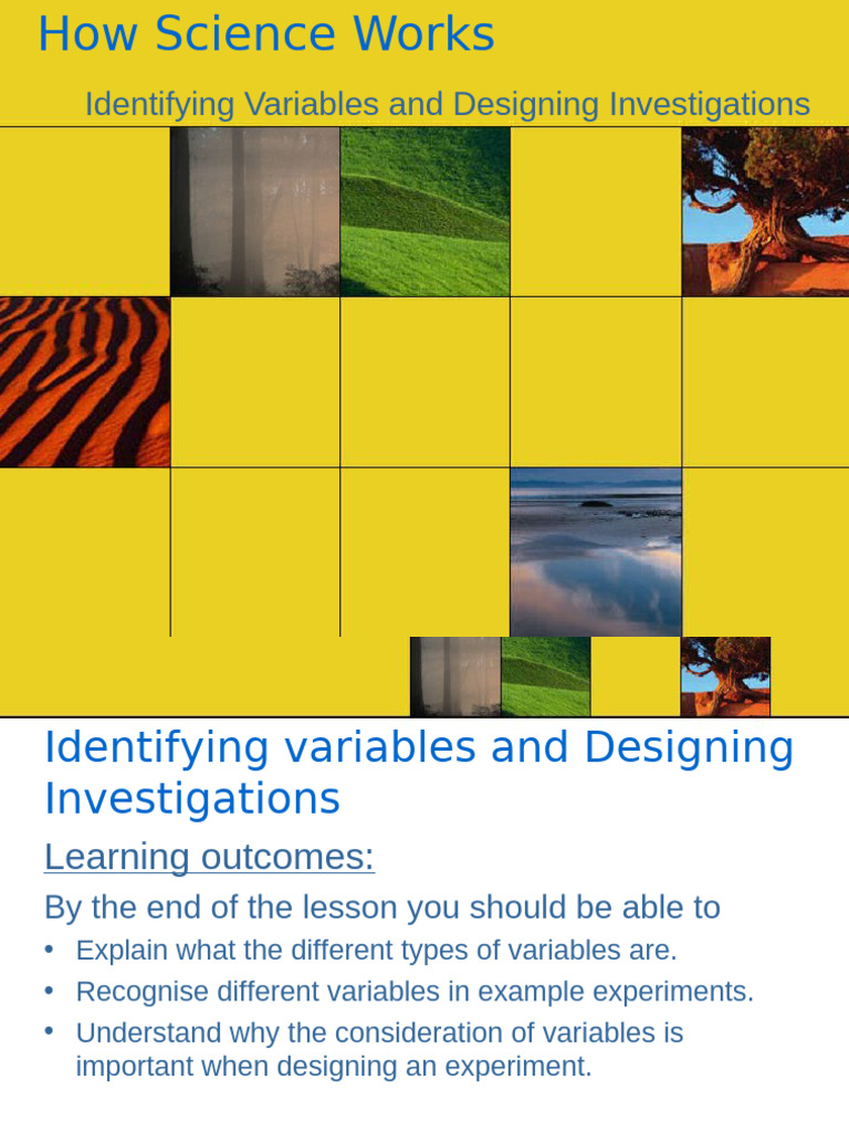 Identifying Variables Designing Experimentsppt | PDF | Experiment ...