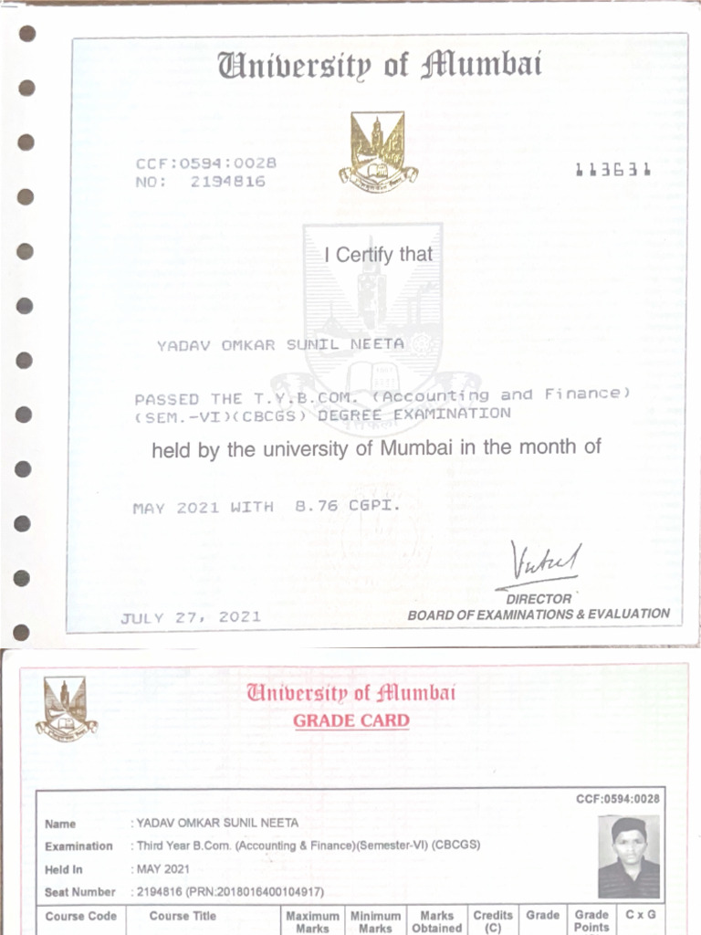 University of Mumbai | PDF