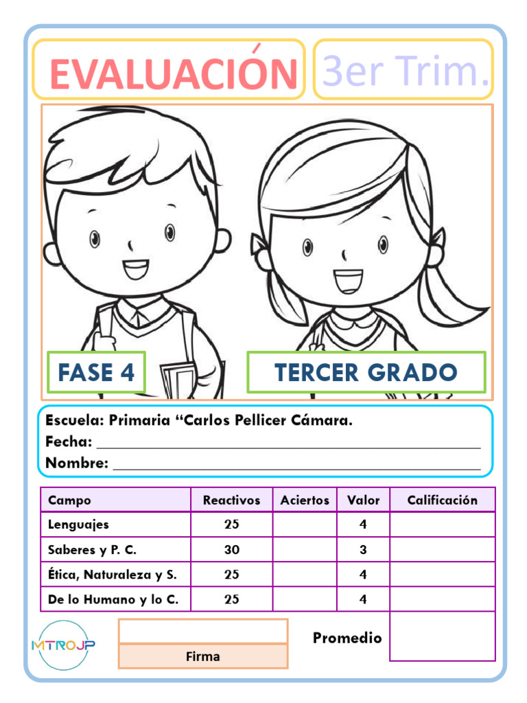 Evaluación de Tercer Grado Primaria | PDF | Sonido | Rectángulo