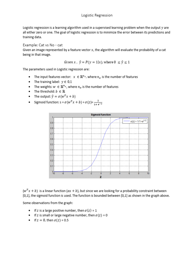 Logistic Regression | PDF