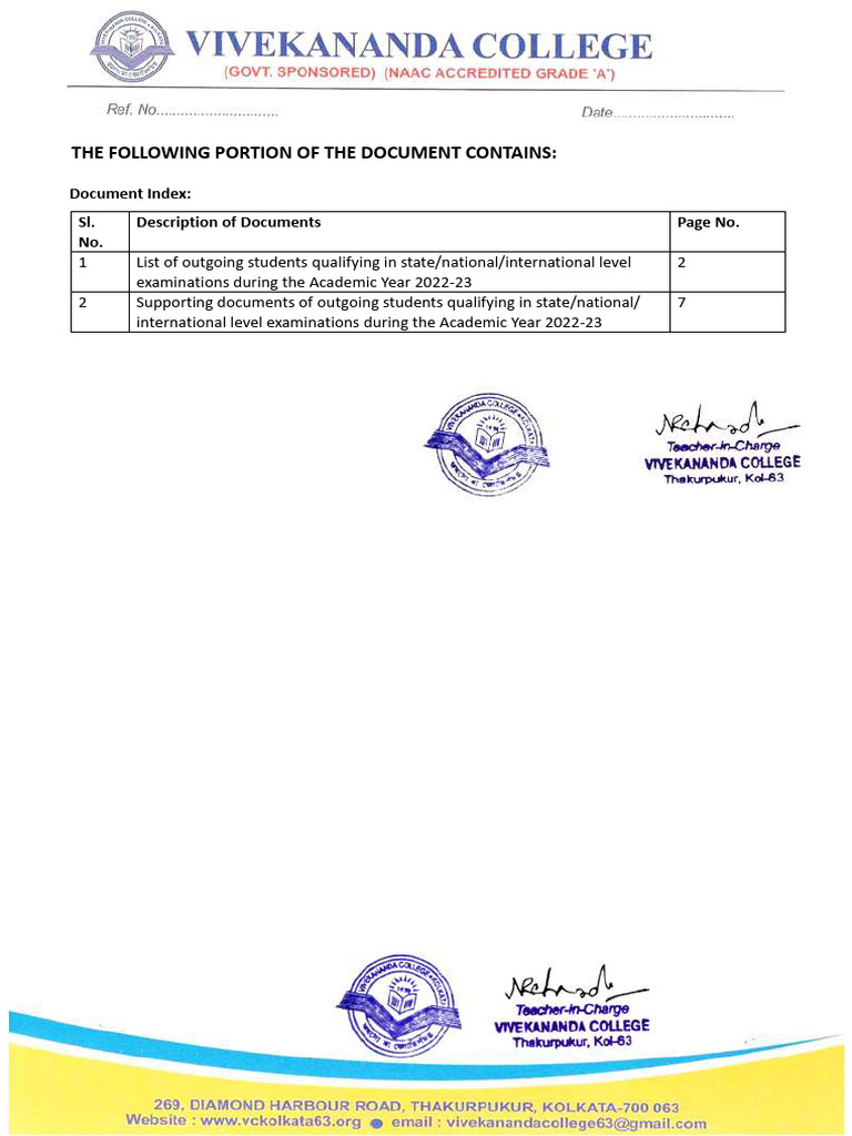 Outgoing Students' Exam Qualifications 2022-23 | PDF